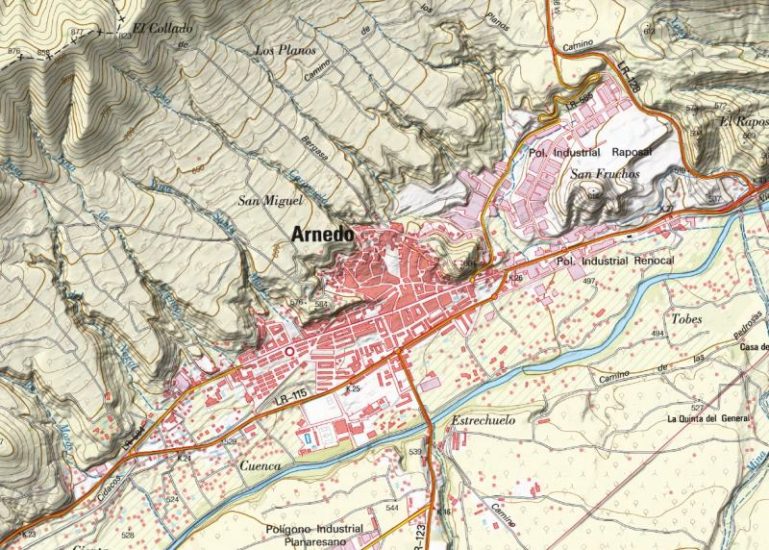 Mapa de Arnedo – Canal Ebro